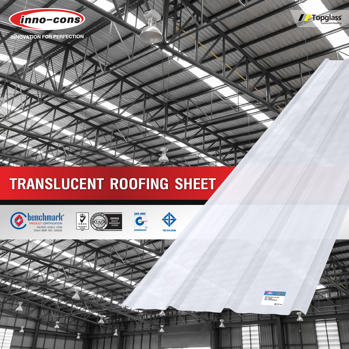 Translucent Sheet Topglass Inno-cons